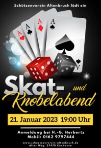 Skat- und Knobelabend beim Schützenverein Altenbruch - Cuxverein
