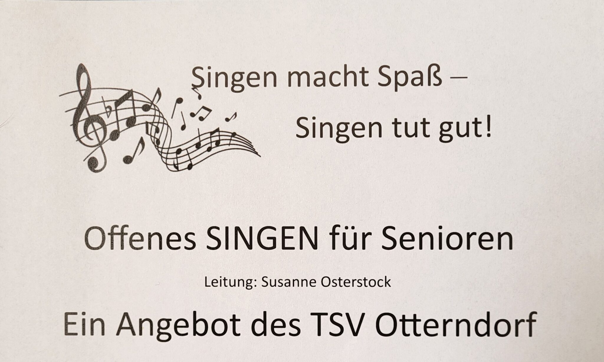 Offenes Singen für Senioren - Cuxverein