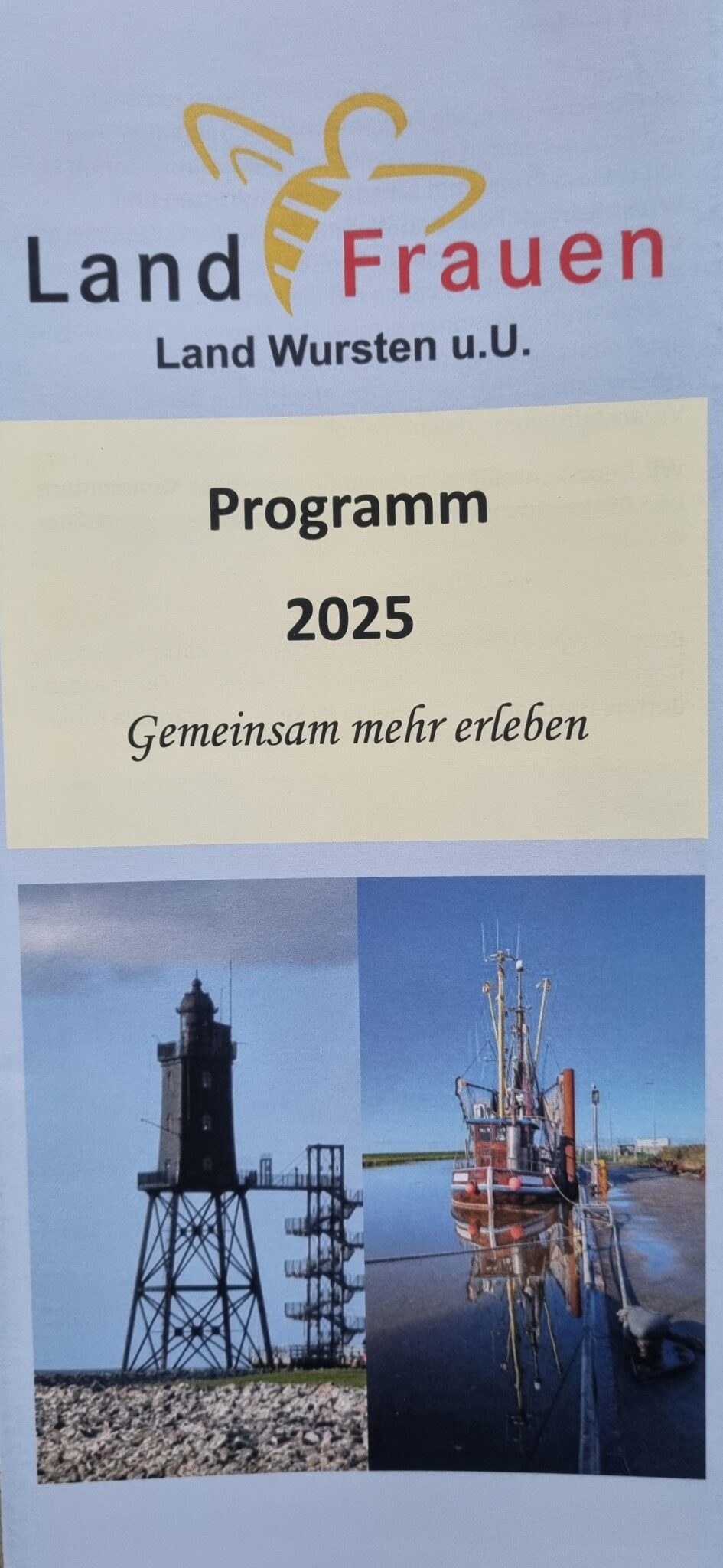 Neues Jahresprogramm der LandFrauen Land Wursten - Cuxverein